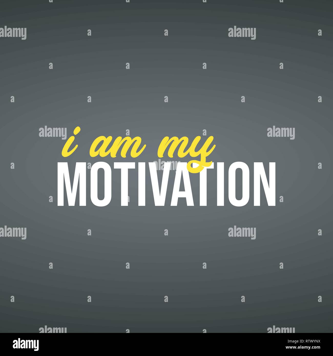 i am my motivation. Motivation quote with modern background vector ...