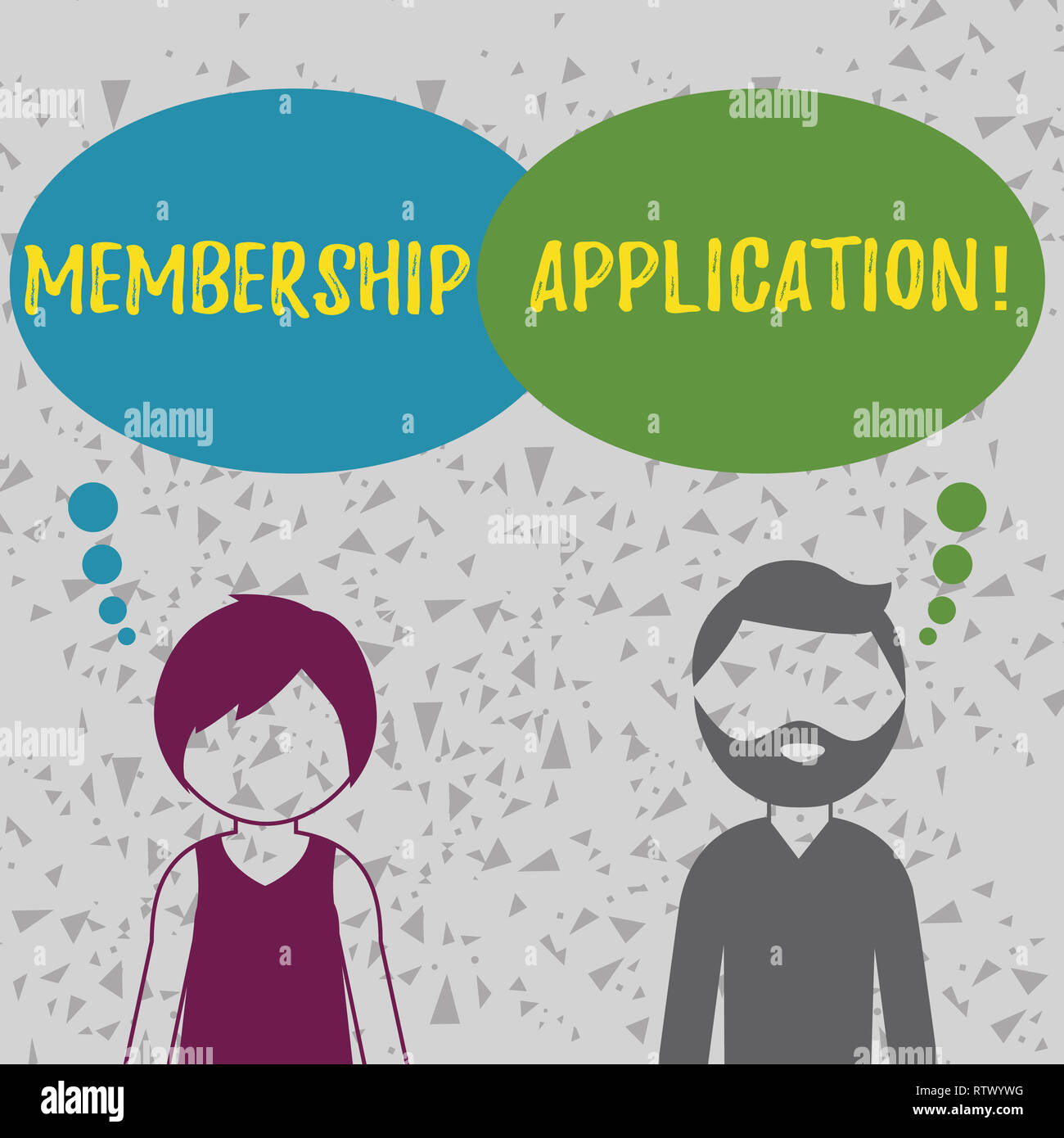 Word writing text Membership Application. Business concept for ...