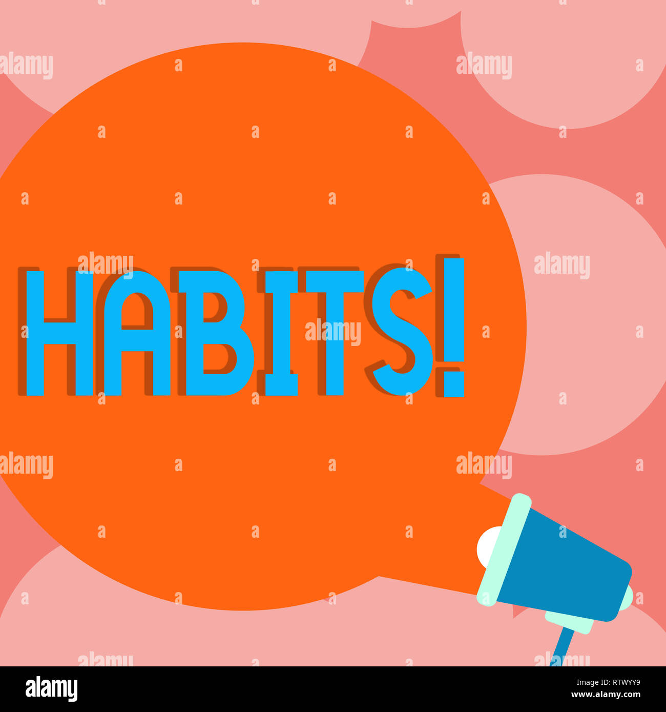 Writing note showing Habits. Business photo showcasing Regular tendency ...