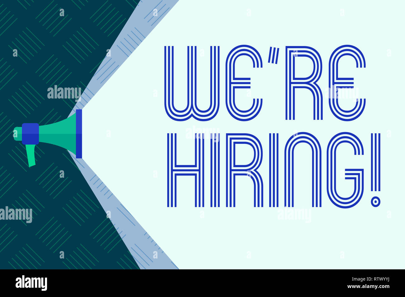 Word writing text We Re Hiring. Business concept for Workforce Wanted ...