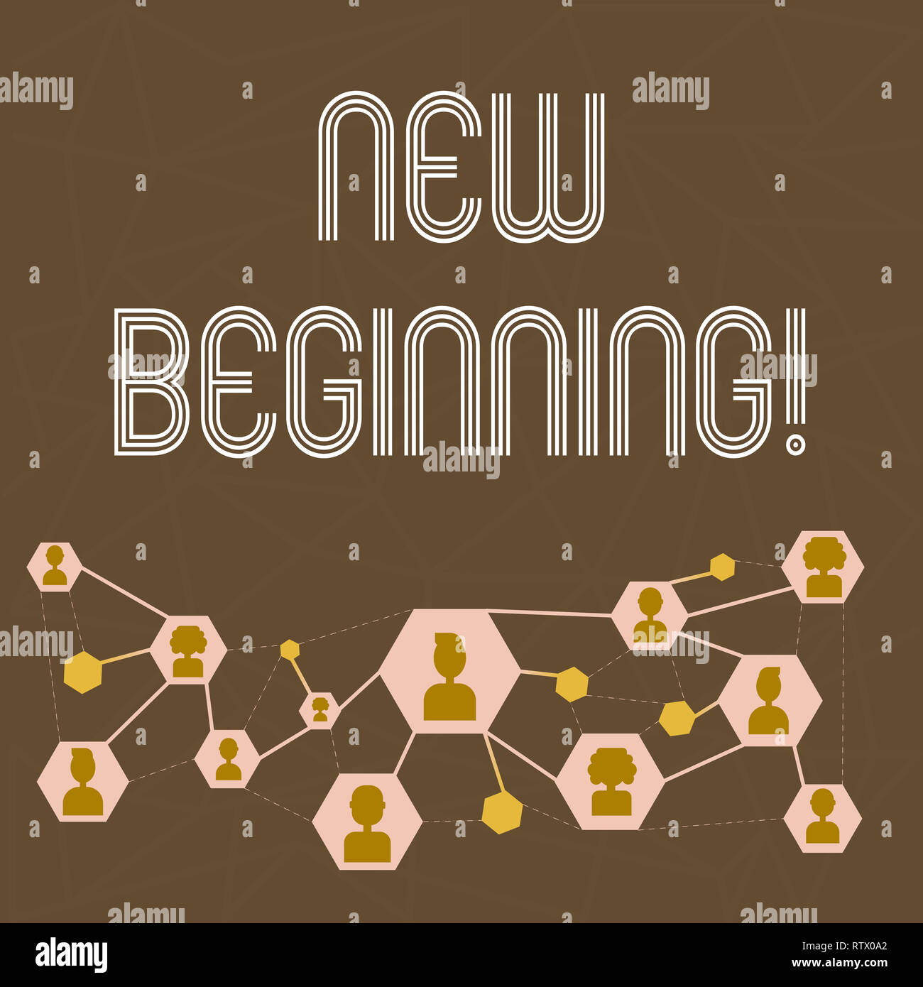 Text sign showing New Beginning. Conceptual photo Fresh Start Changing ...