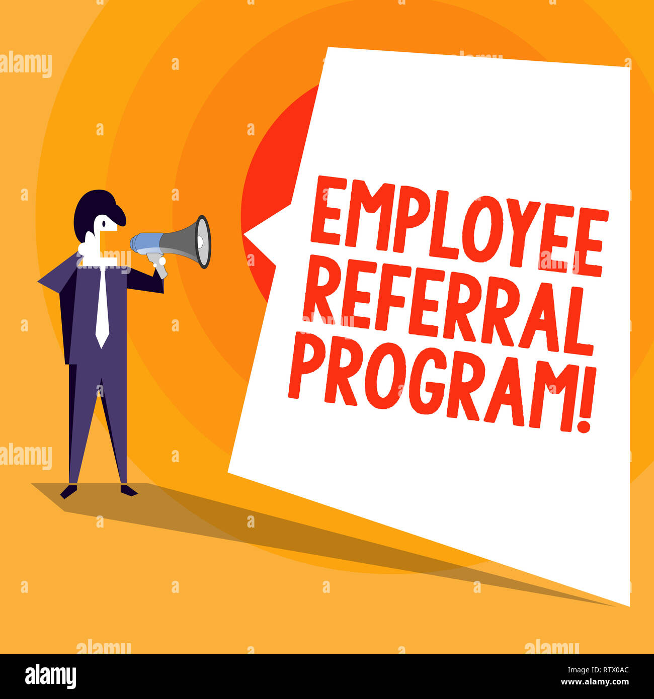 Word writing text Employee Referral Program. Business concept for ...