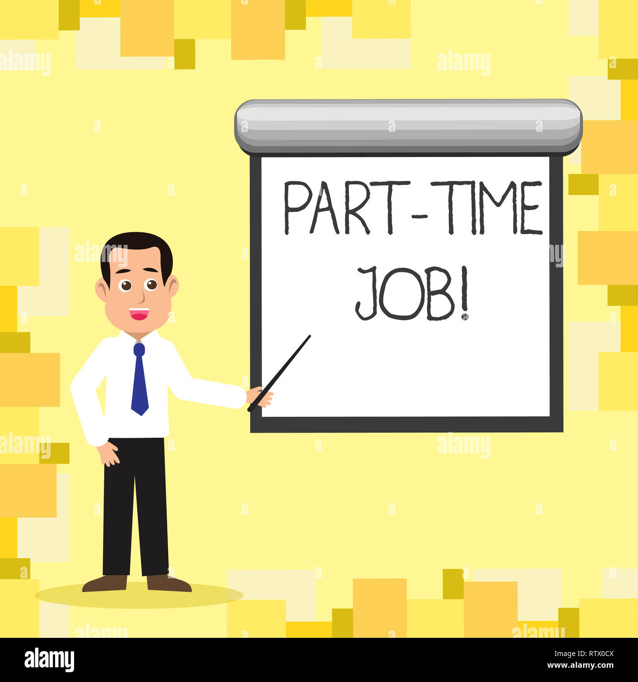 Word writing text Part Time Job. Business concept for Working a few ...