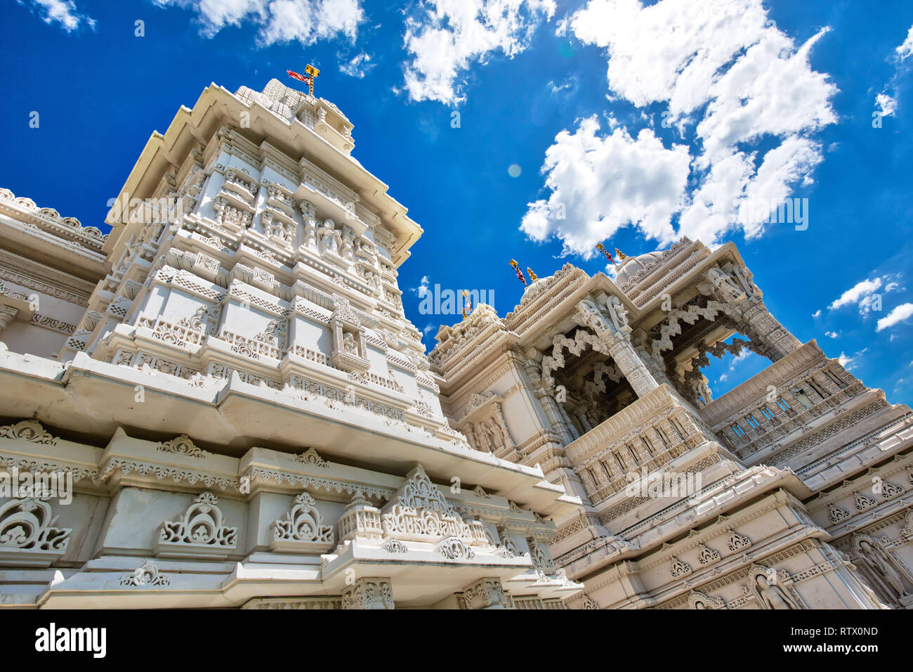 BAPS Shri Swaminarayan Mandir Hindu Temple in Toronto Stock Photo - Alamy