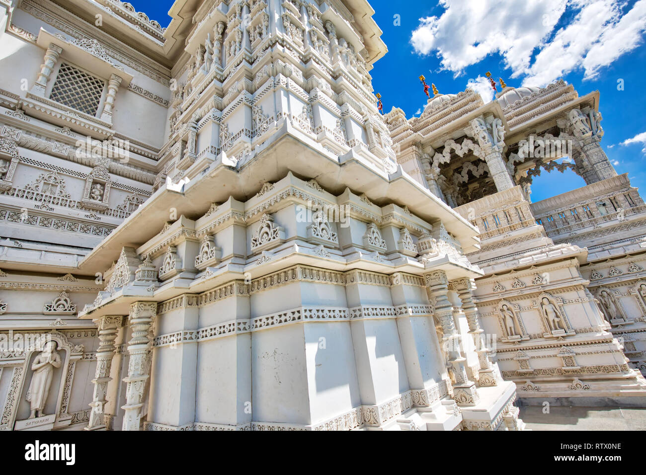 BAPS Shri Swaminarayan Mandir Hindu Temple in Toronto Stock Photo - Alamy