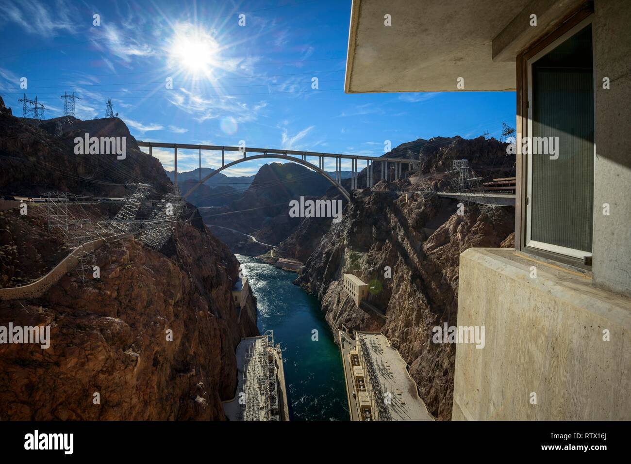 Hoover dam bridge hi-res stock photography and images - Alamy