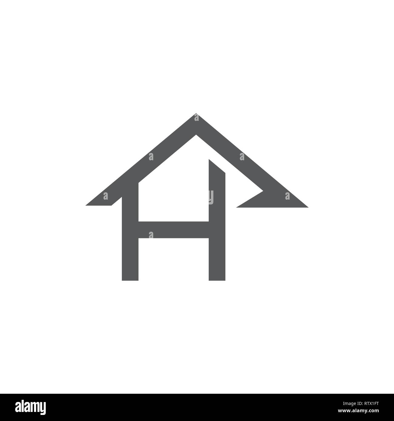 Letter roof home simple Cut Out Stock Images & Pictures - Alamy