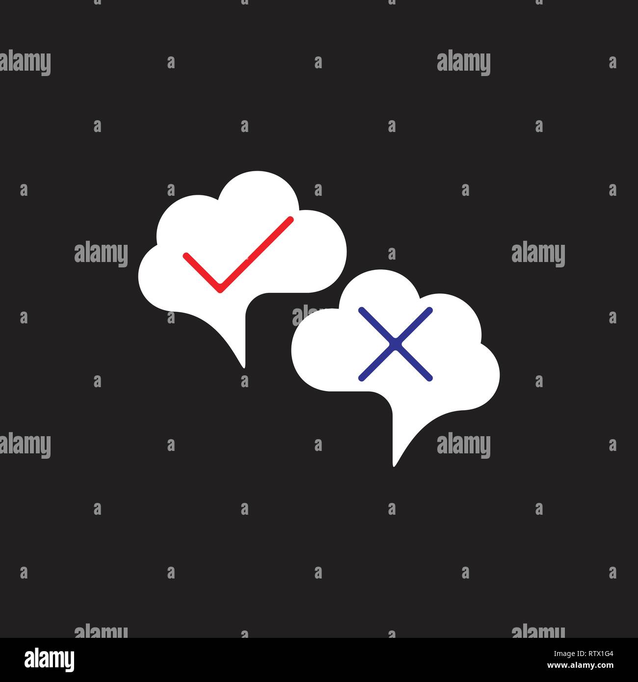 Disagree discussion Stock Vector Images - Alamy