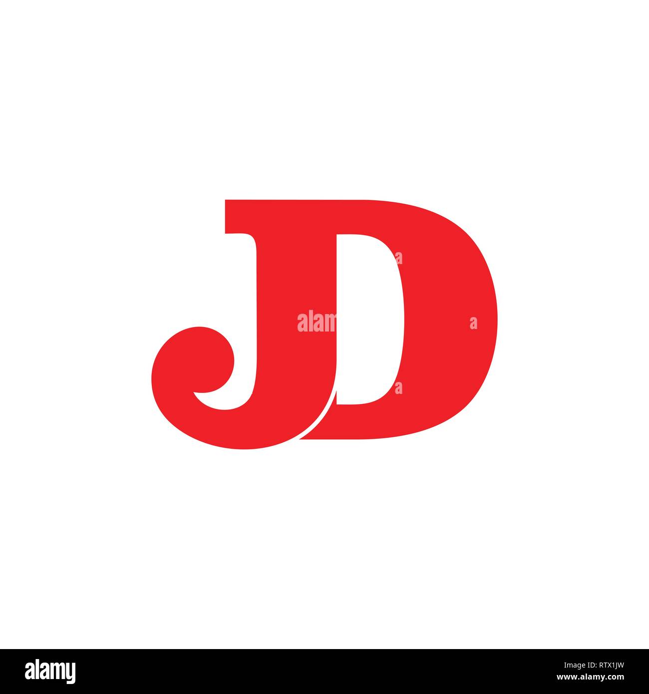 Jd letters Stock Vector Images - Alamy