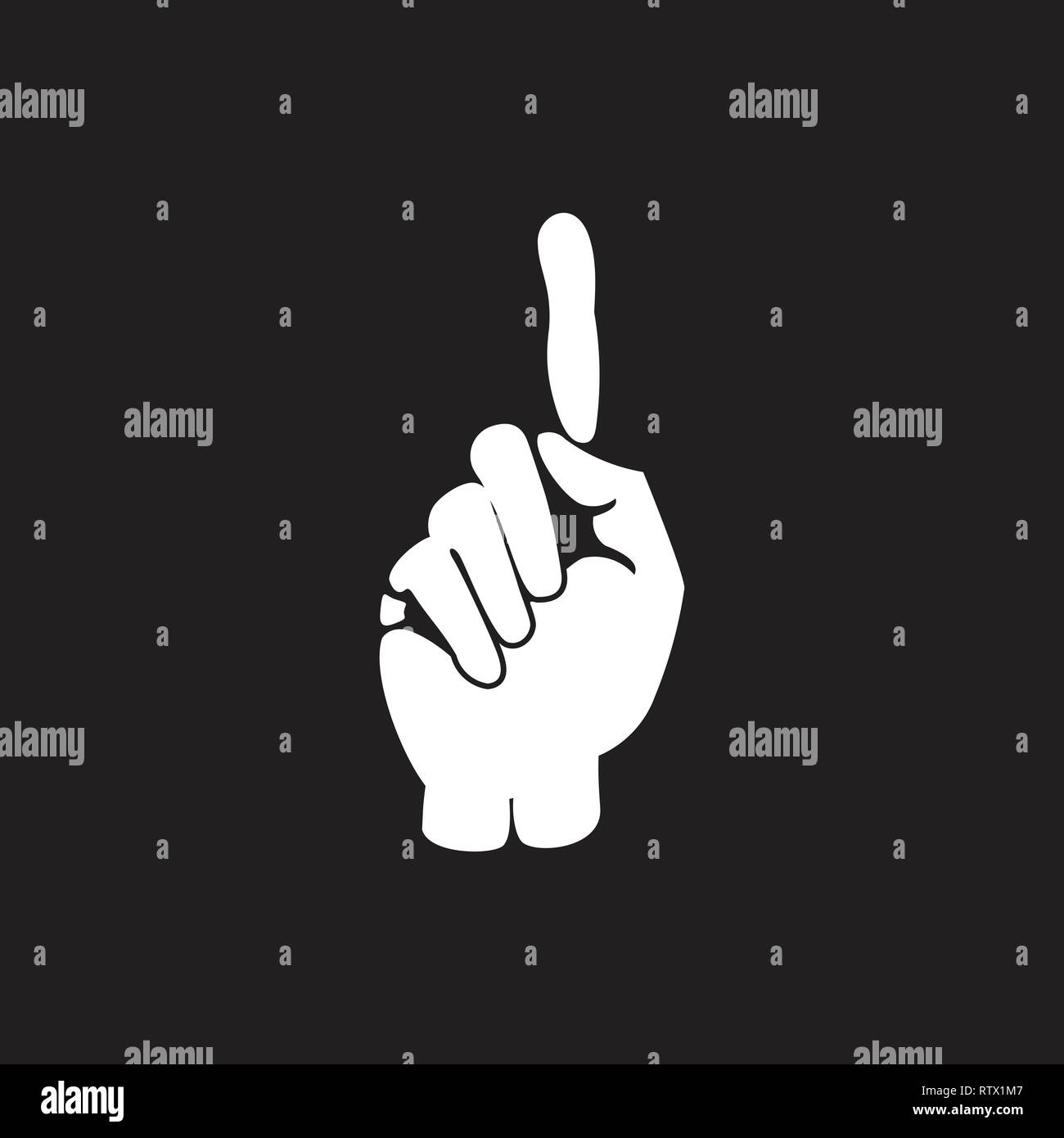 Pointing up Stock Vector Images - Alamy
