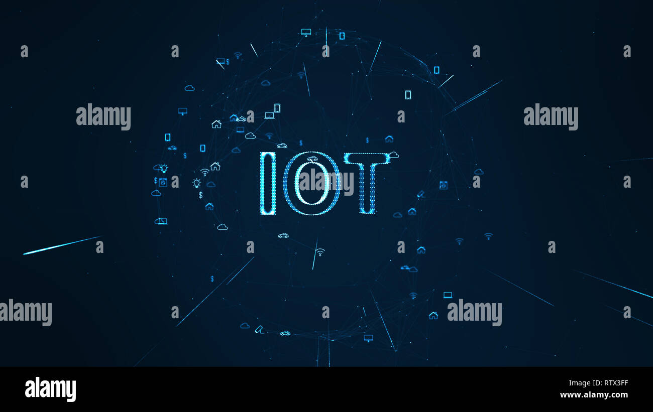 Global network concept. IoT(Internet of Things). ICT(Information ...