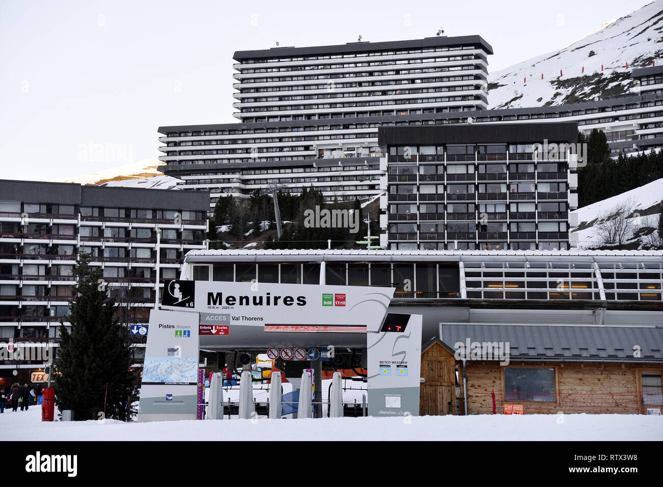 Les Menuires - Savoie - France Stock Photo - Alamy