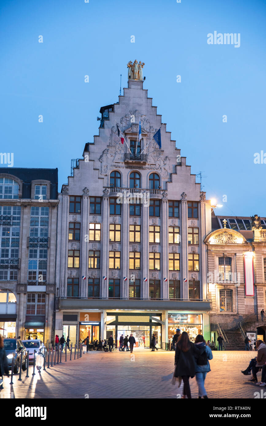 Historic building in the centre of Lille in France Stock Photo - Alamy