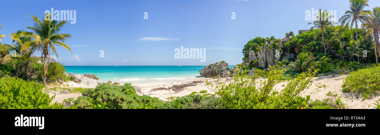 Tulum beach, Mexico Stock Photo - Alamy