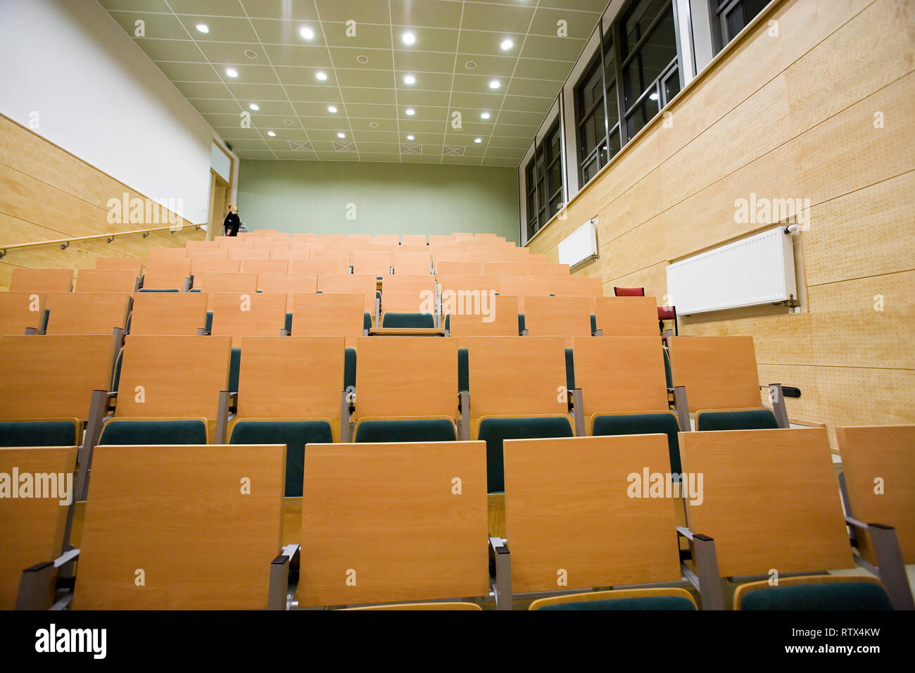 lecture hall in Adam Mickiewicz University in Poznan Stock Photo - Alamy
