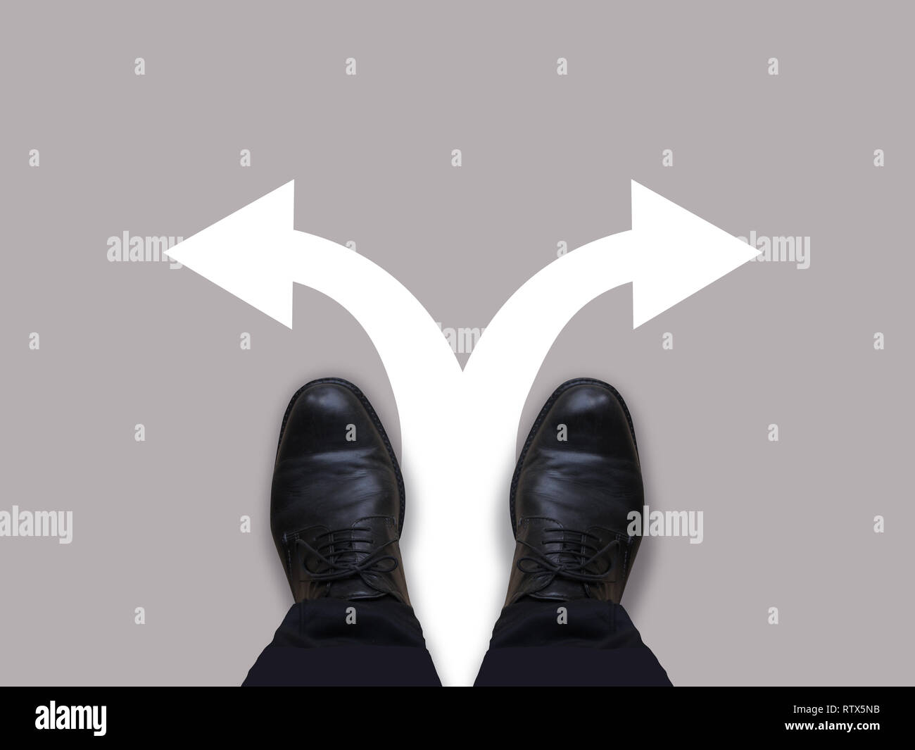 Concept confusion choosing right path hi-res stock photography and ...