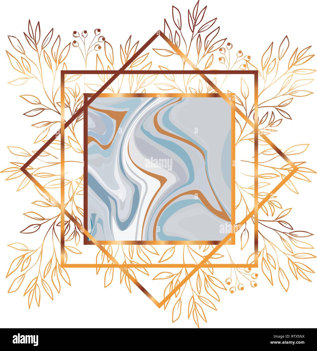 golden square with frame icon Stock Vector Image & Art - Alamy