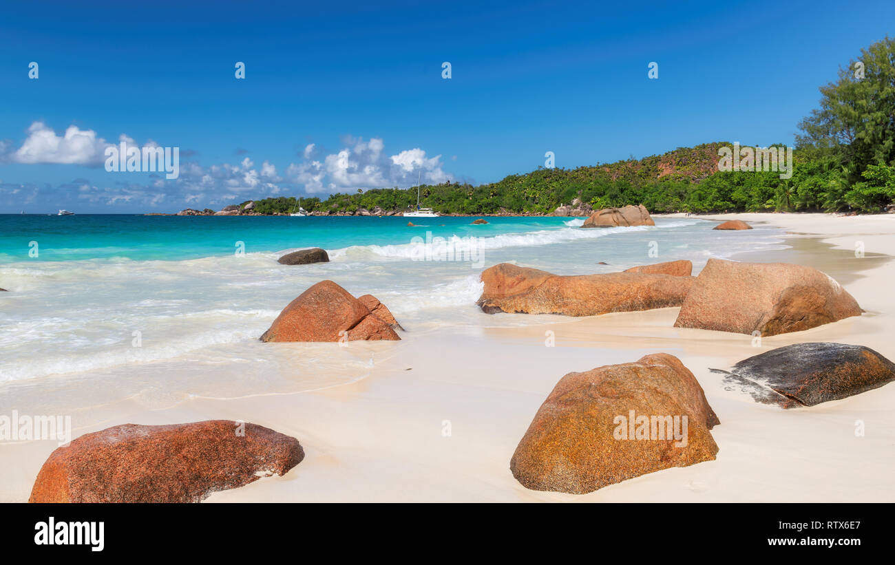 Praslin island, Seychelles Stock Photo - Alamy