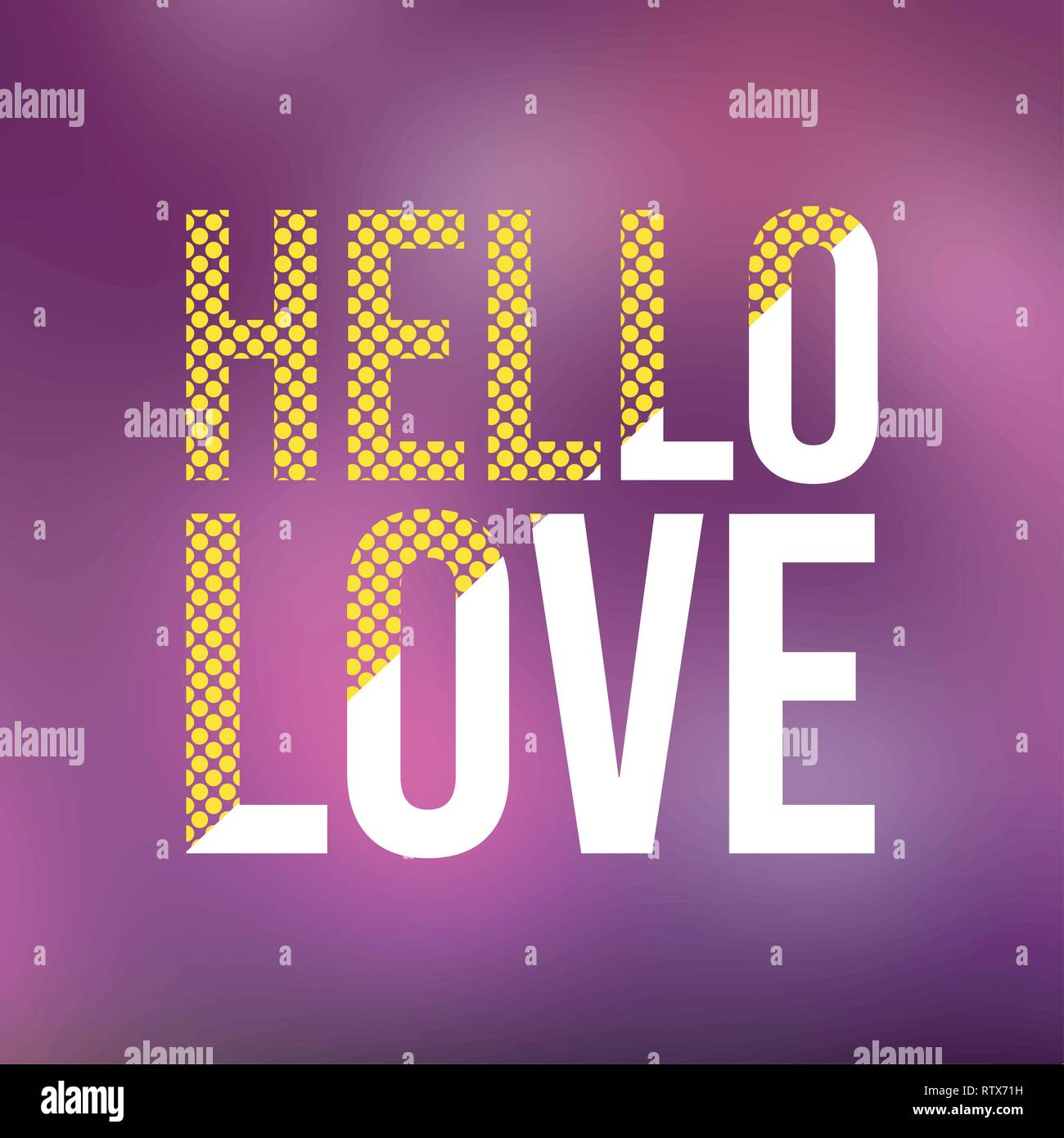 hello love. Love quote with modern background vector illustration Stock ...