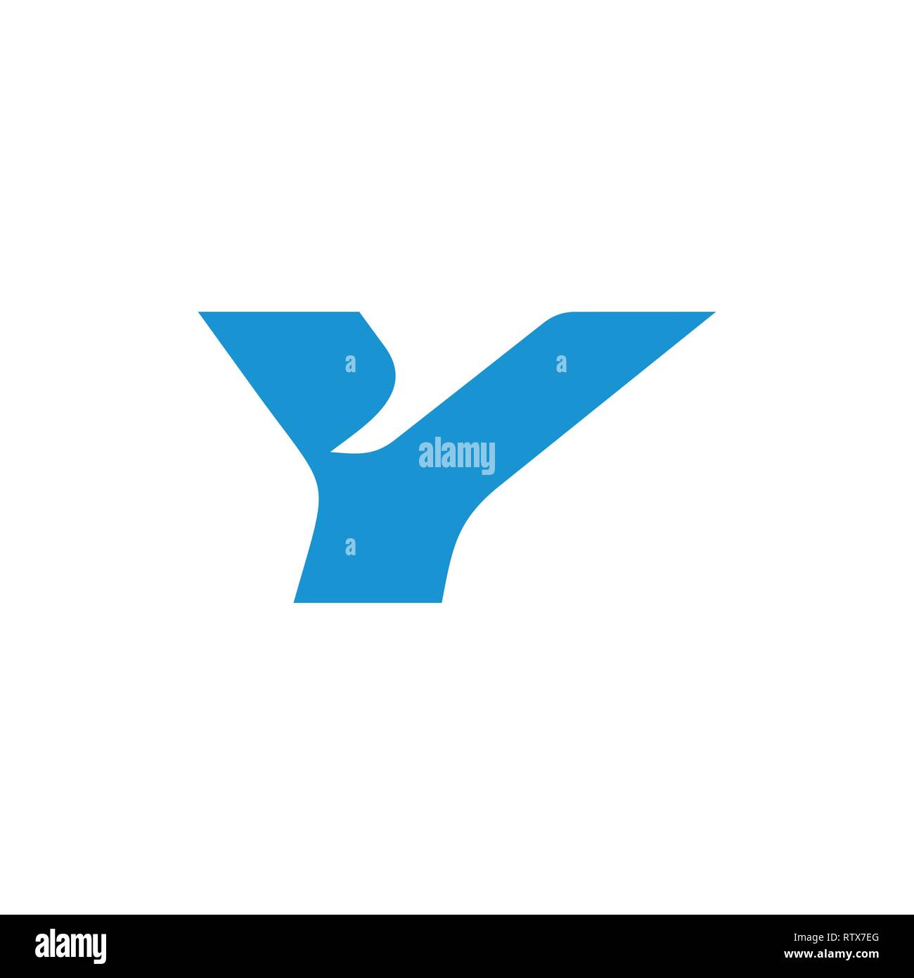 letter y simple geometric logo vector Stock Vector Image & Art - Alamy