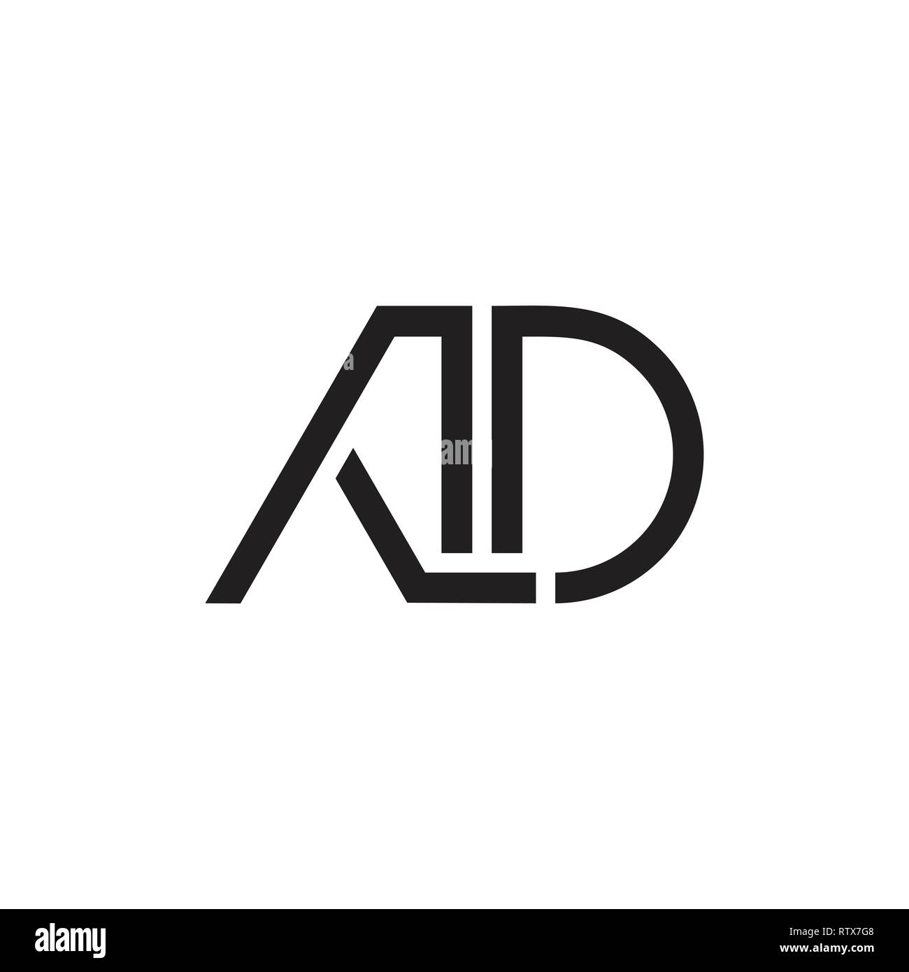 letters ad simple geometric line logo vector Stock Vector Image & Art ... letters ad simple geometric line logo vector Stock Vector Image & Art ...
