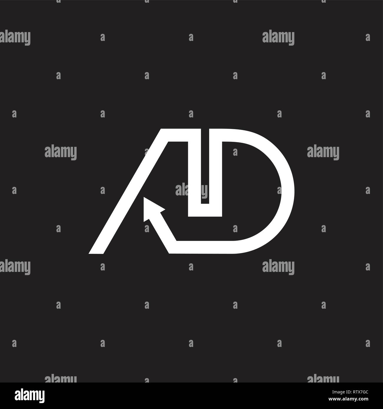 Letters ad Stock Vector Images - Alamy
