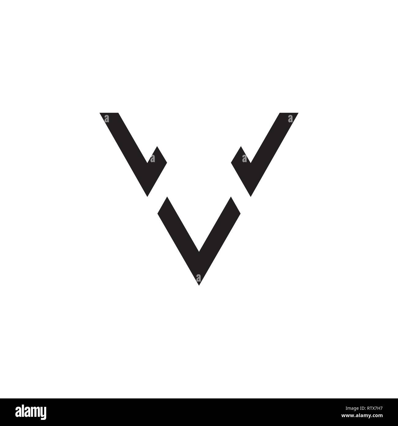 Arrow v Cut Out Stock Images & Pictures - Alamy