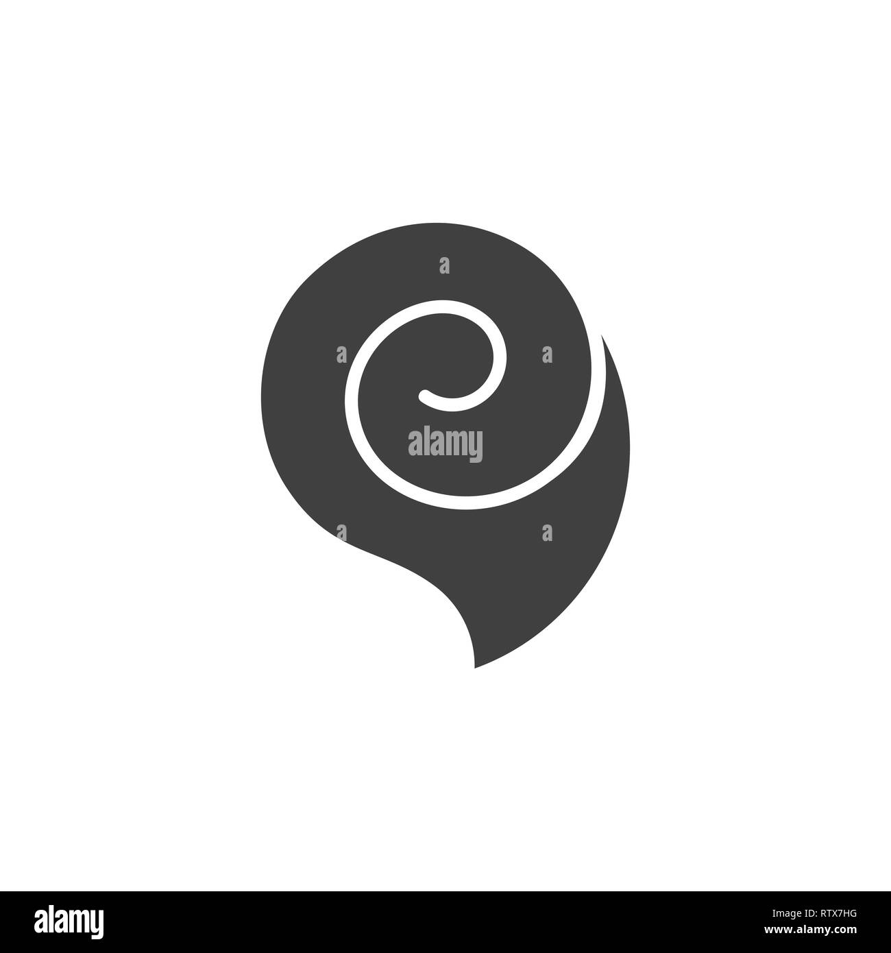 letter e loop spiral logo vector Stock Vector Image & Art - Alamy