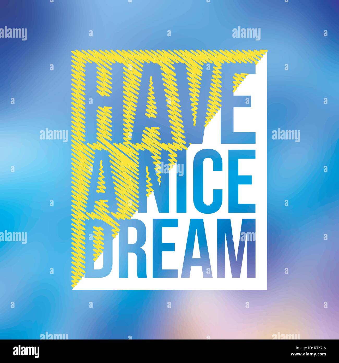 Nice to dream Stock Vector Images - Alamy