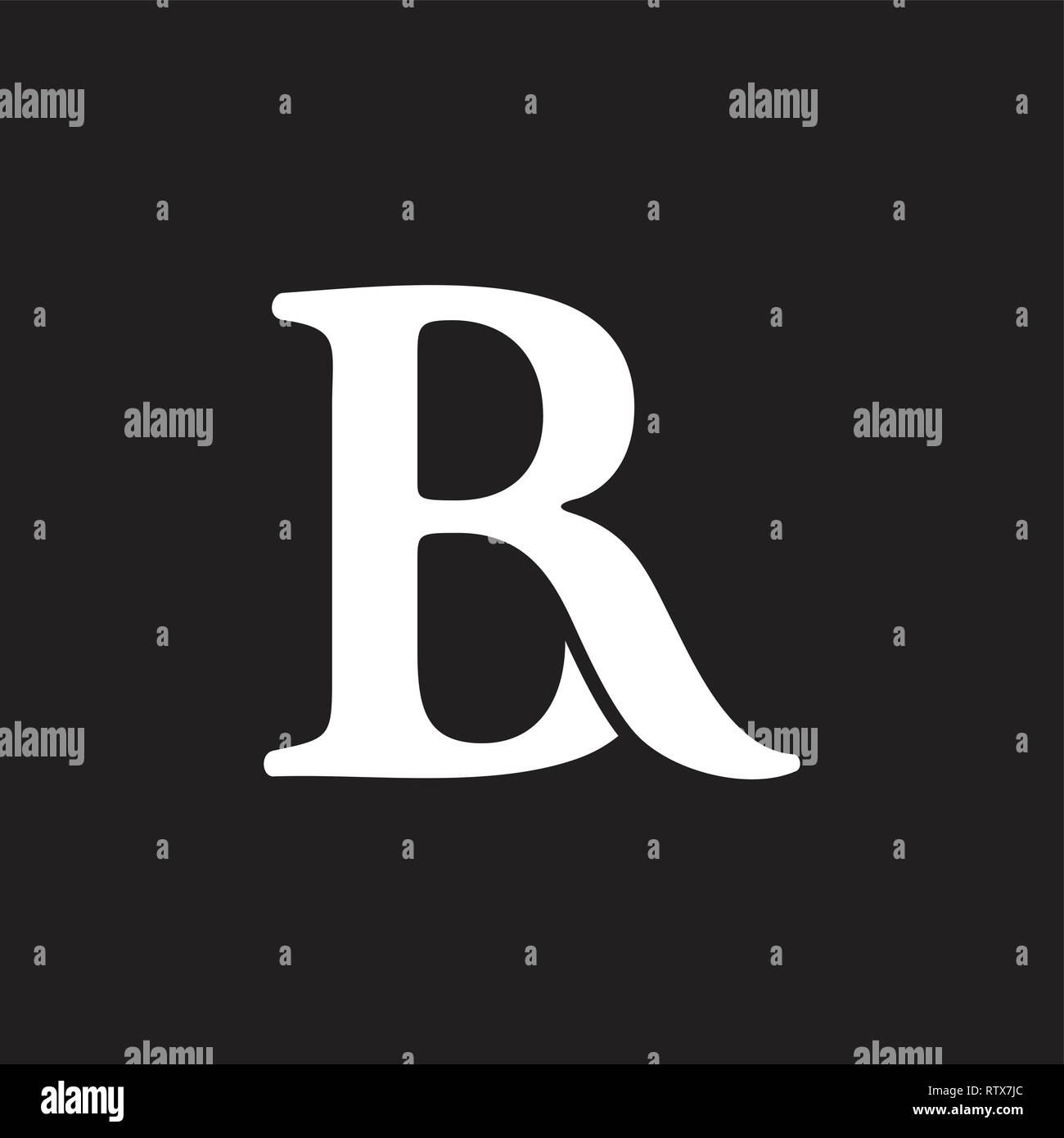 abstract letters rb linked simple logo Stock Vector Image & Art - Alamy