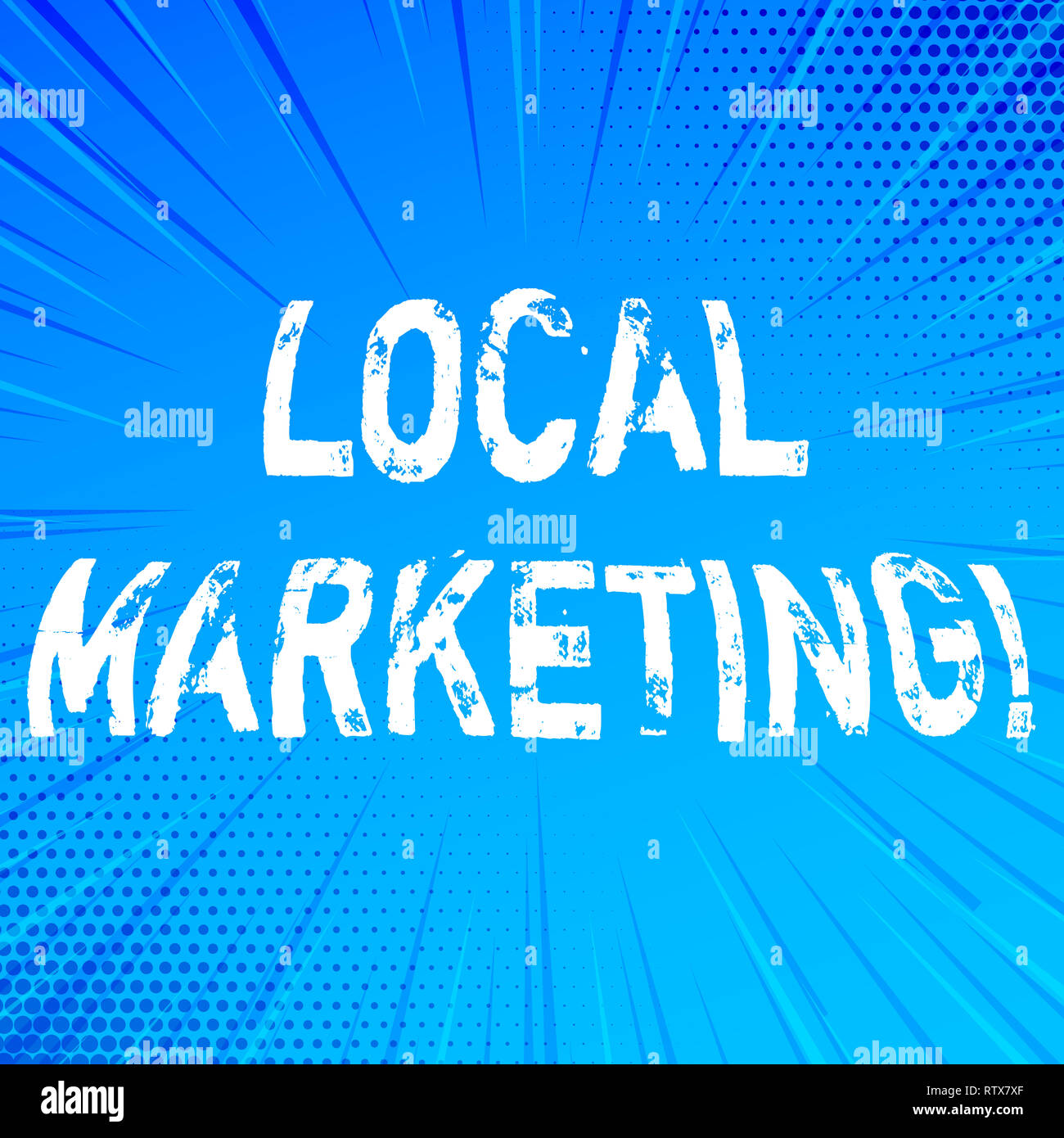 Handwriting text writing Local Marketing. Concept meaning Regional ...