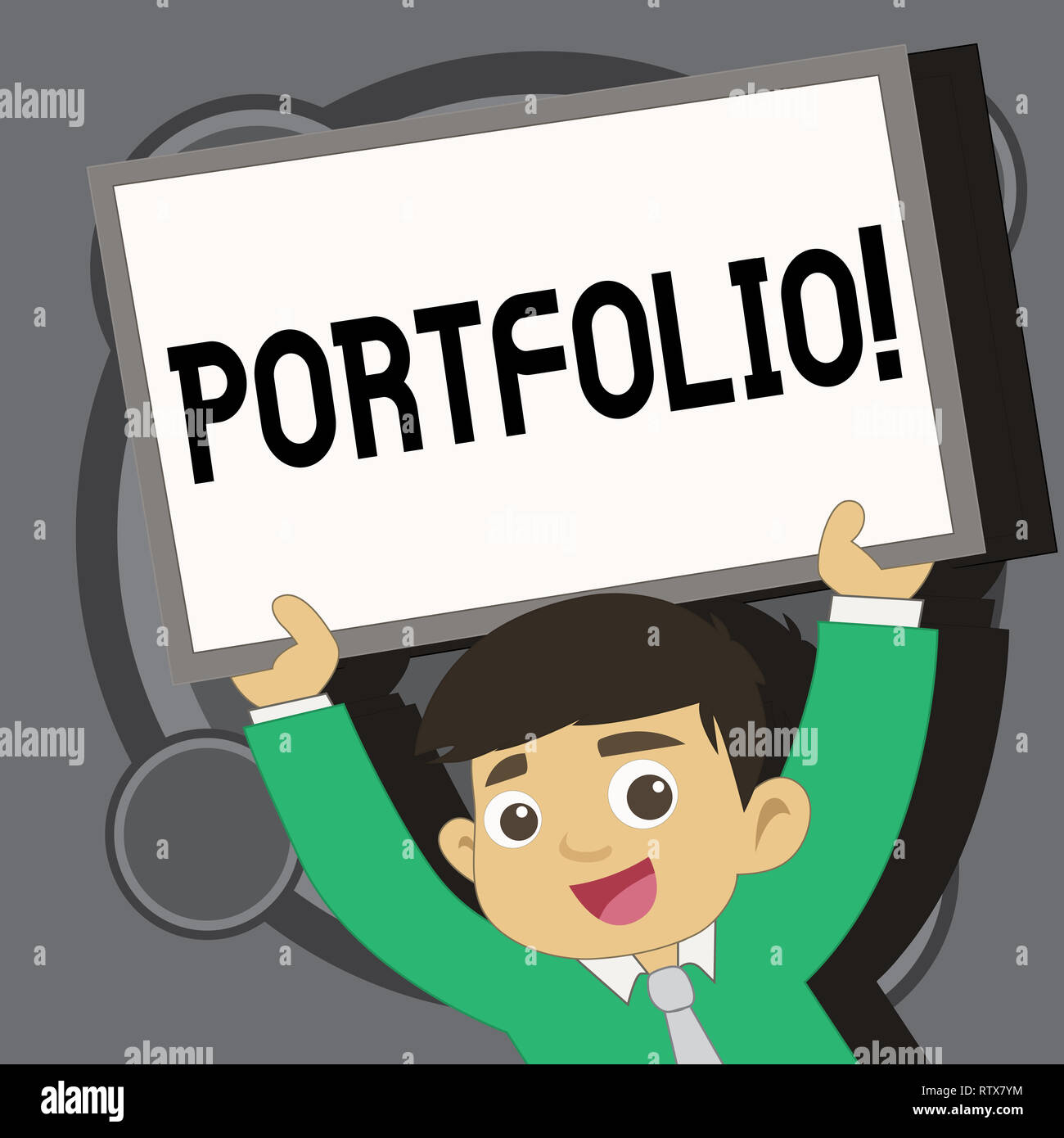 Writing note showing Portfolio. Business photo showcasing Examples of ...