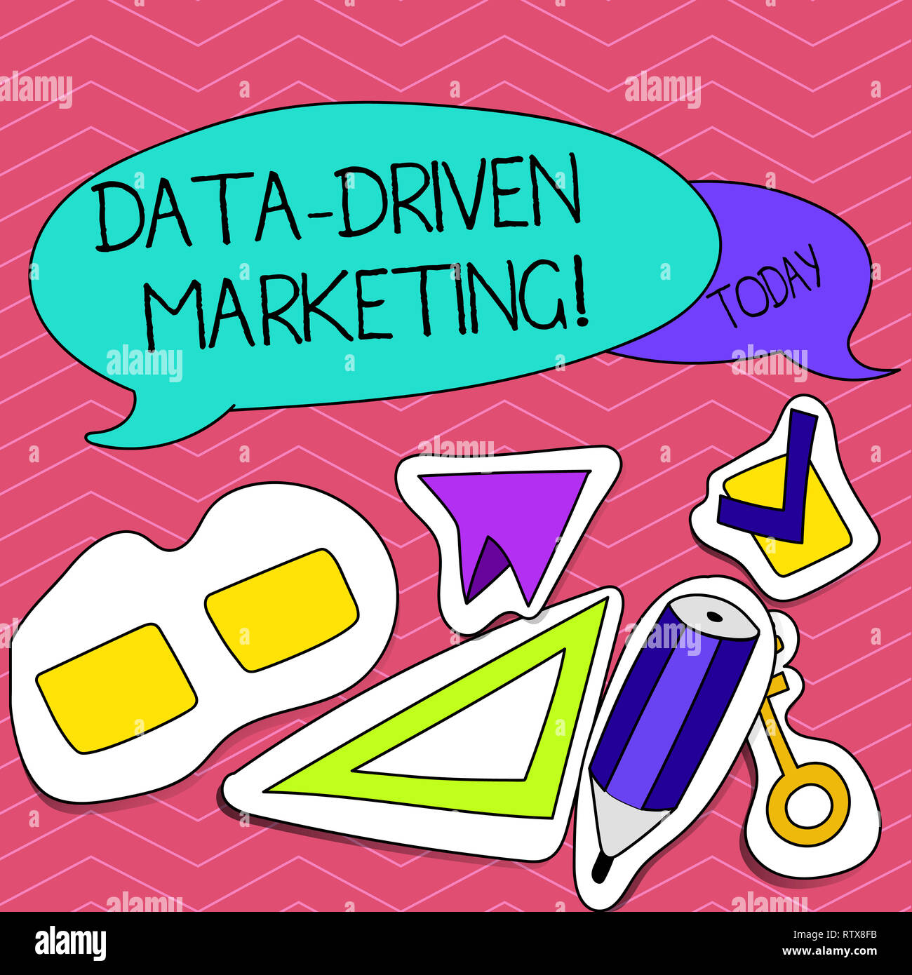 Writing note showing Data Driven Marketing. Business photo showcasing ...