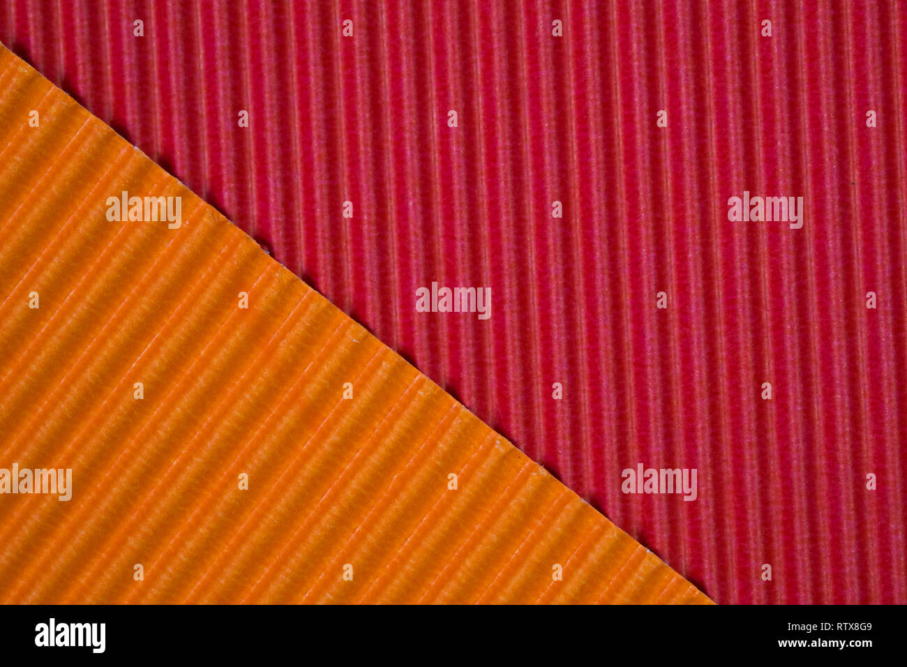 Red and orange corrugated paper texture, use for background. vivid ...