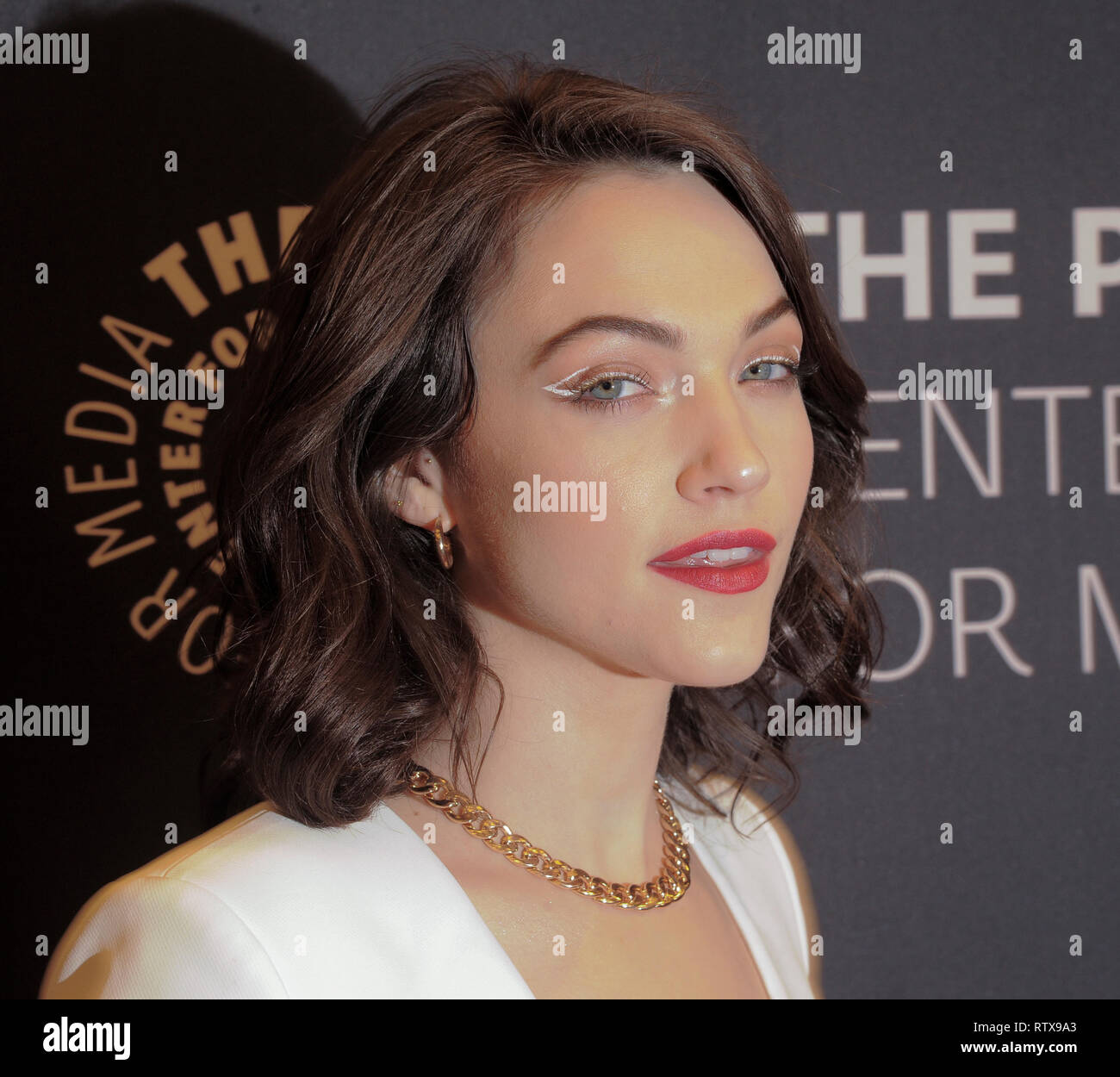 New York, NY - February 26, 2019: Violett Beane attends the God ...