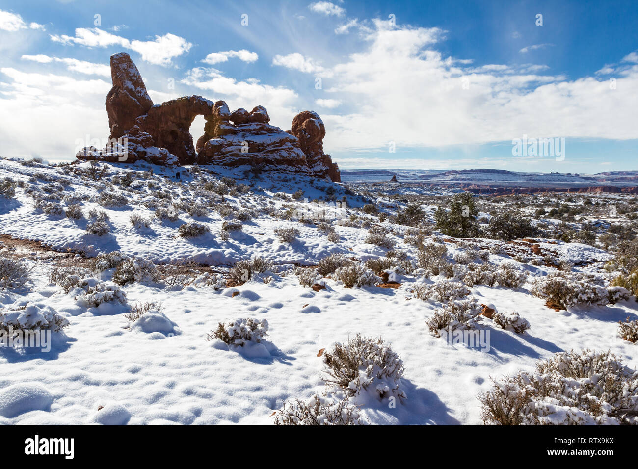 Turret arch shot with a wide angle in close proximity to show the size ...