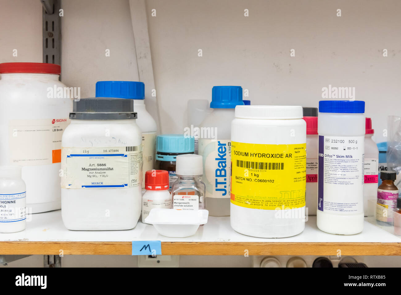 Chemical reagents in a laboratory for drug research Stock Photo - Alamy