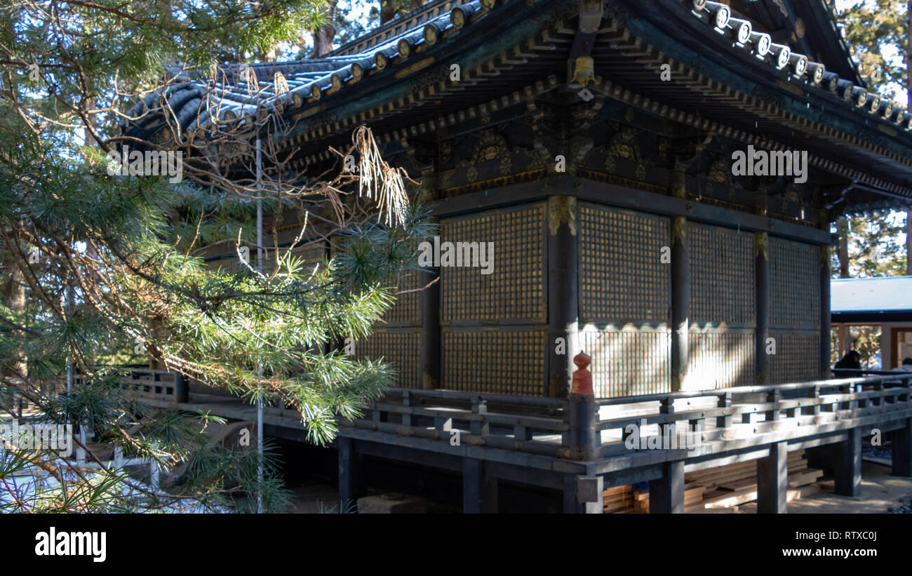 Worship Hall by Inner Shrine at Toshogu Shrine, Nikko, Japan Stock ...