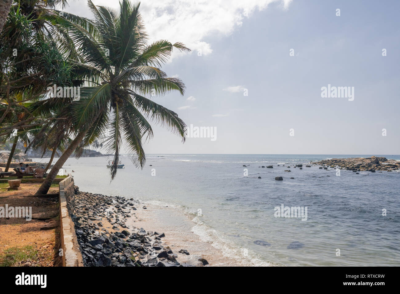 Beautiful landscape with ocean, waves, rocks and sky Stock Photo - Alamy