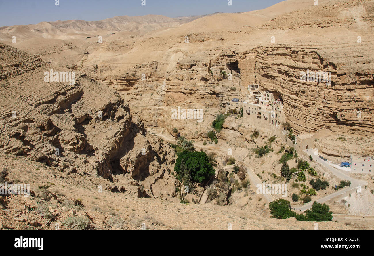 Saint George Monastery, Wadi Qelt, Judean Desert, Israel / West Bank ...