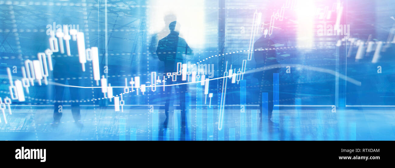 Forex trading, Financial market, Investment concept on business center ...