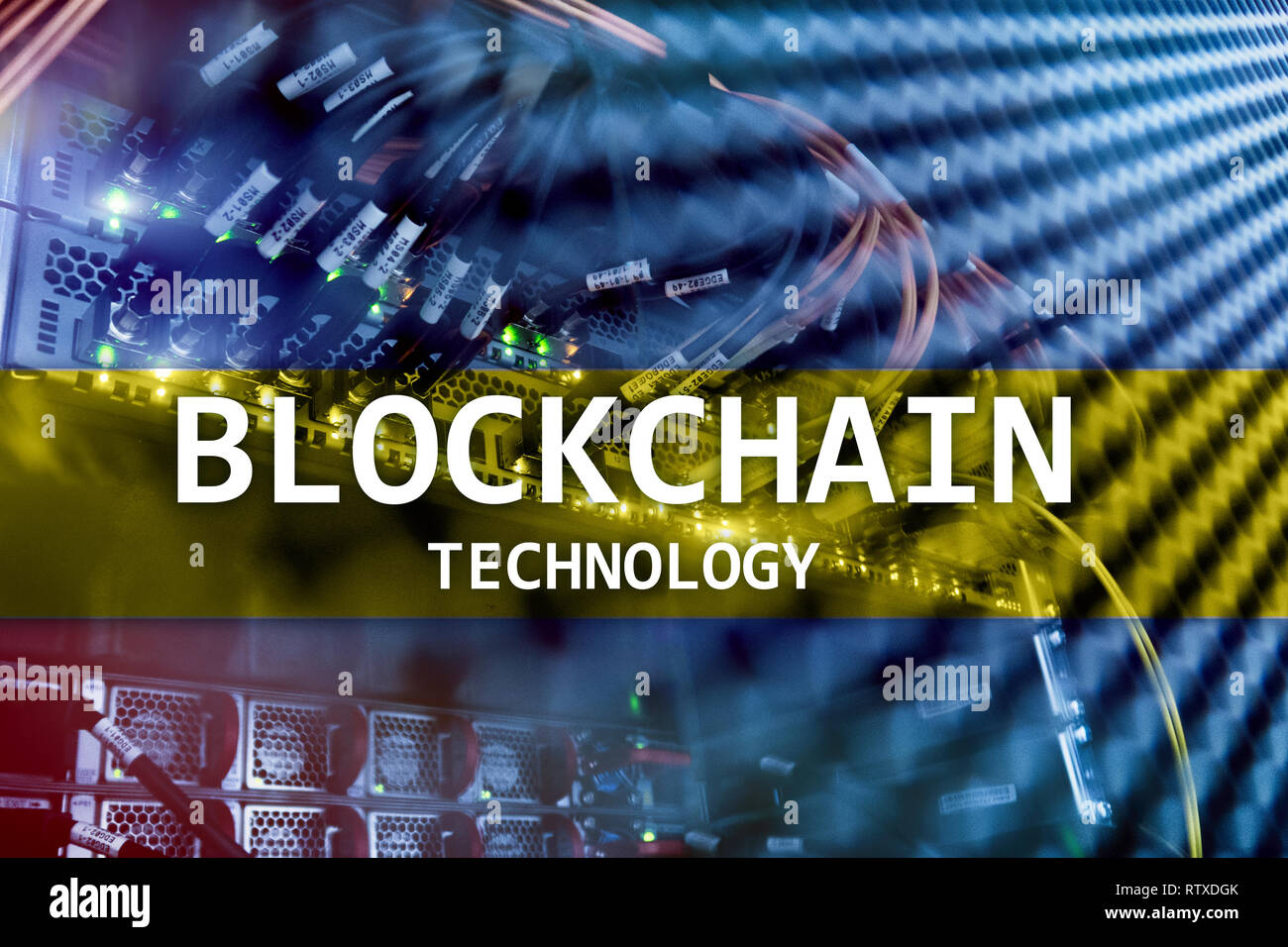Blockchain technology, cryptocurrency mining Stock Photo - Alamy