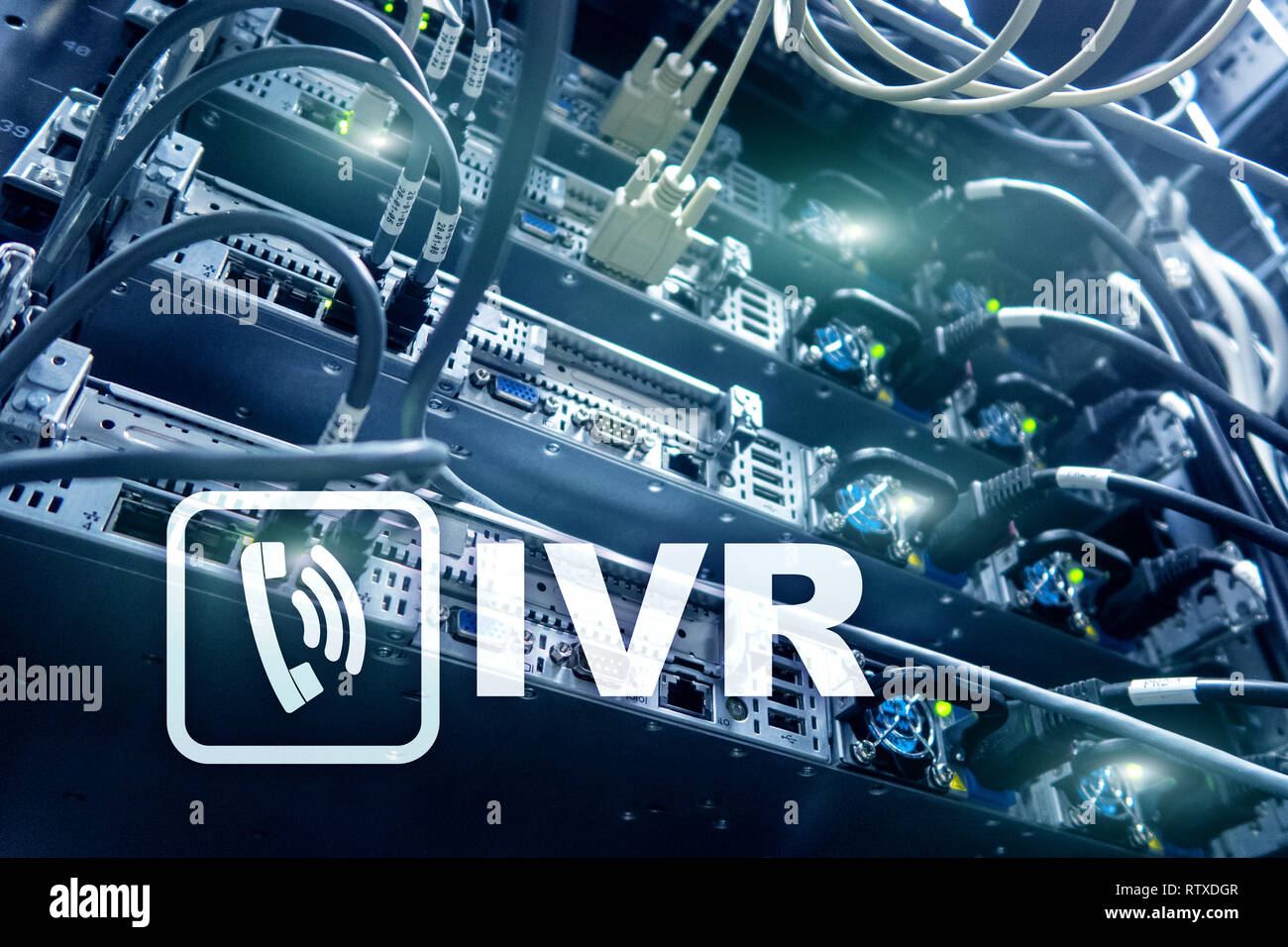IVR Interactive voice response communication concept Stock Photo - Alamy