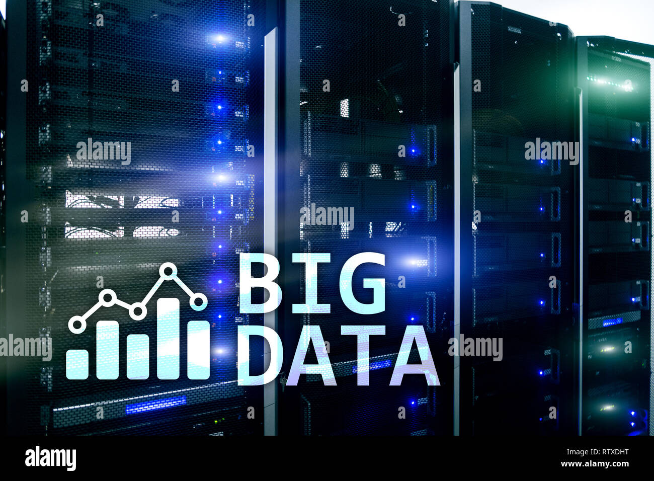 Big data analysing server. Internet and technology Stock Photo - Alamy