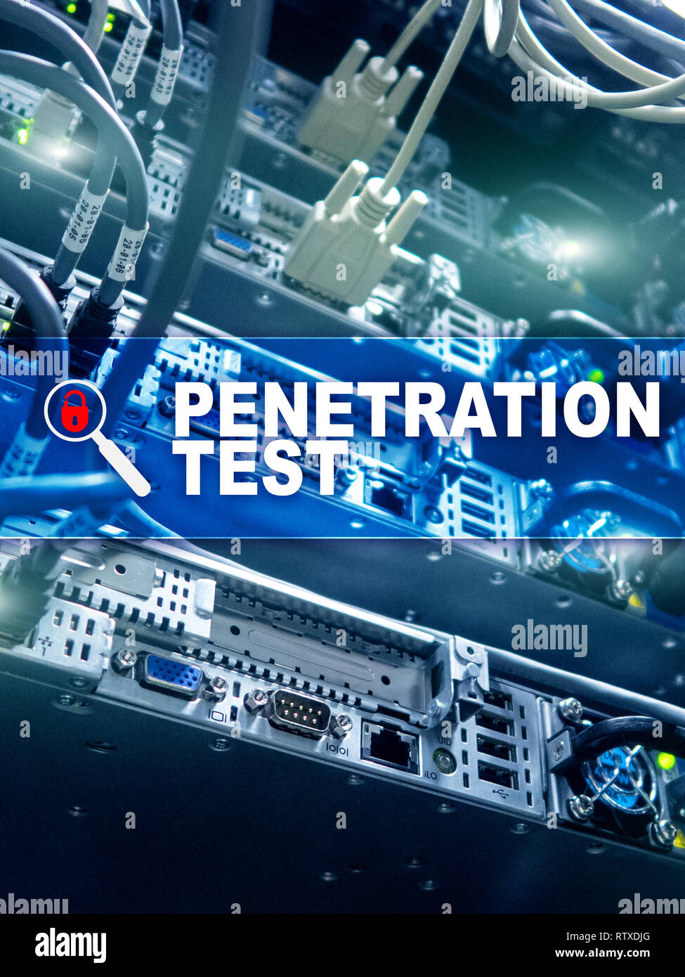 Penetration test. Cybersecurity and data protection. Hacker attack ...