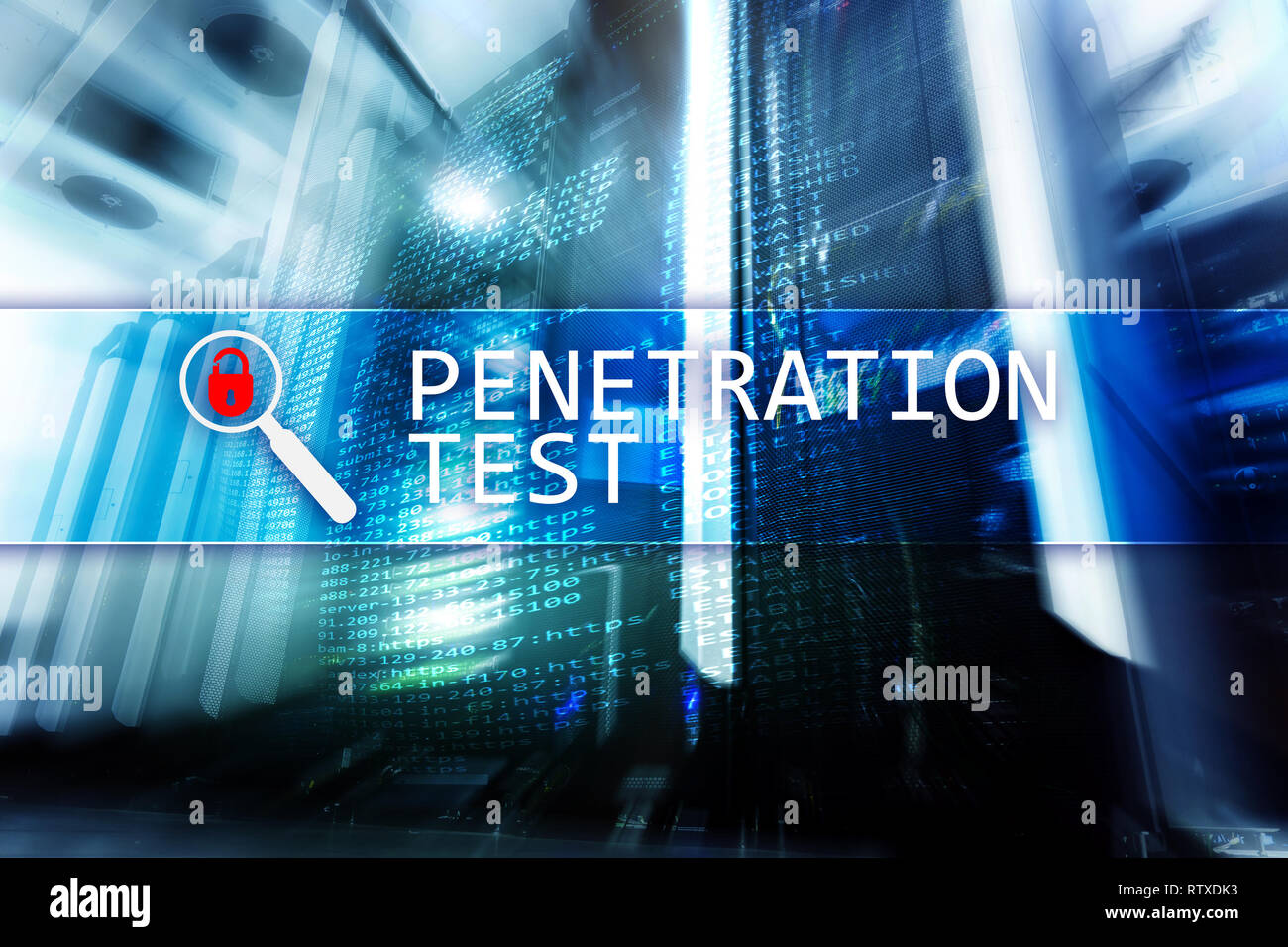 Penetration test. Cybersecurity and data protection. Hacker attack ...