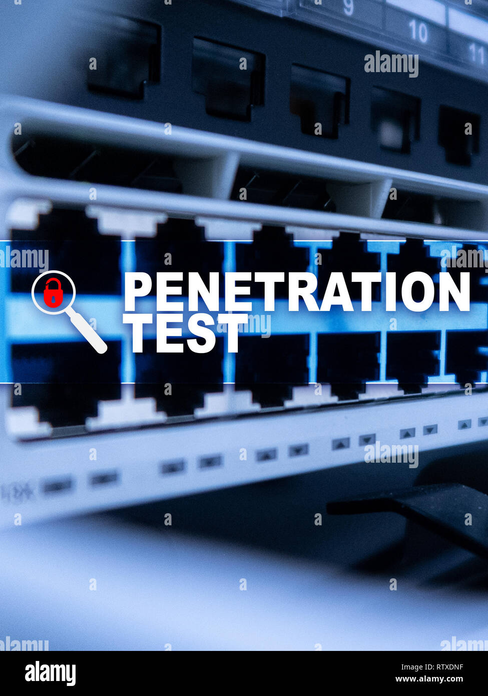 Penetration test. Cybersecurity and data protection. Hacker attack ...