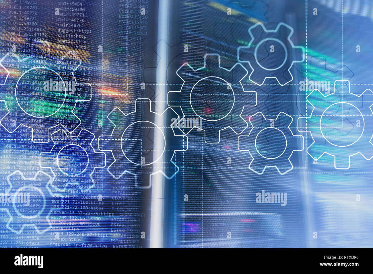 Gears mechanism, digital transformation, data integration and digital ...