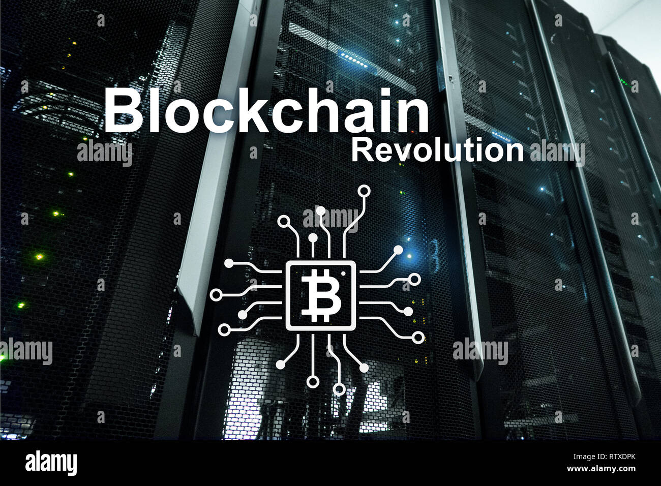 Blockchain revolution, innovation technology in modern business Stock ...