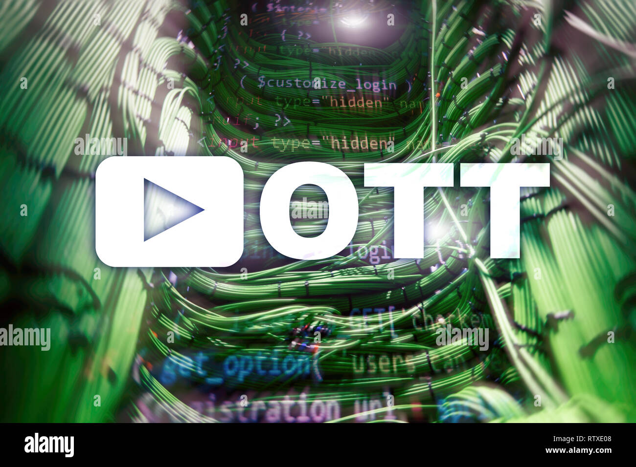 OTT, IPTV, video streaming over the internet Stock Photo - Alamy